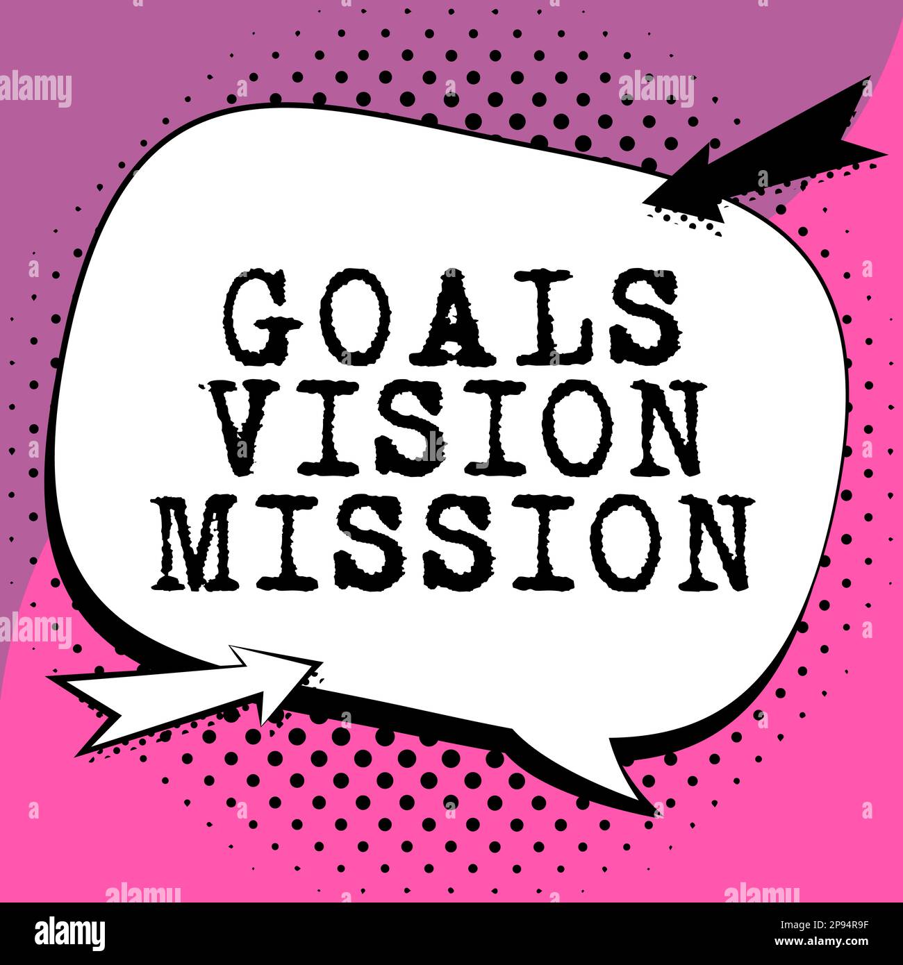 Inspiration showing sign Goals Vision Mission. Word for practical ...