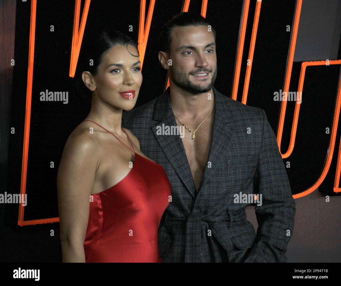 London, UK. Ekin-Su Culculoglu and David Sanclimenti at the UK premiere ...