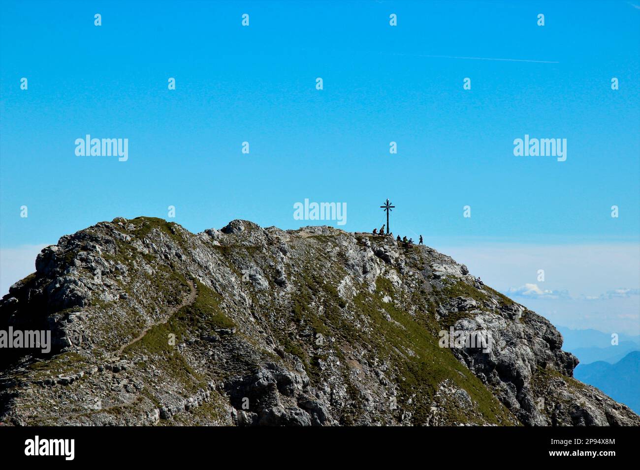 View from the summit of the Upsspitze with (2332m) to Daniel (2340m ...