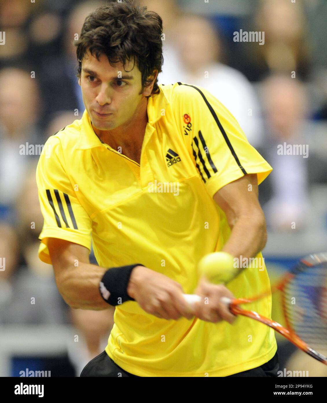 Mario Ancic from Croatia, seen during his match with Andy Murray of ...