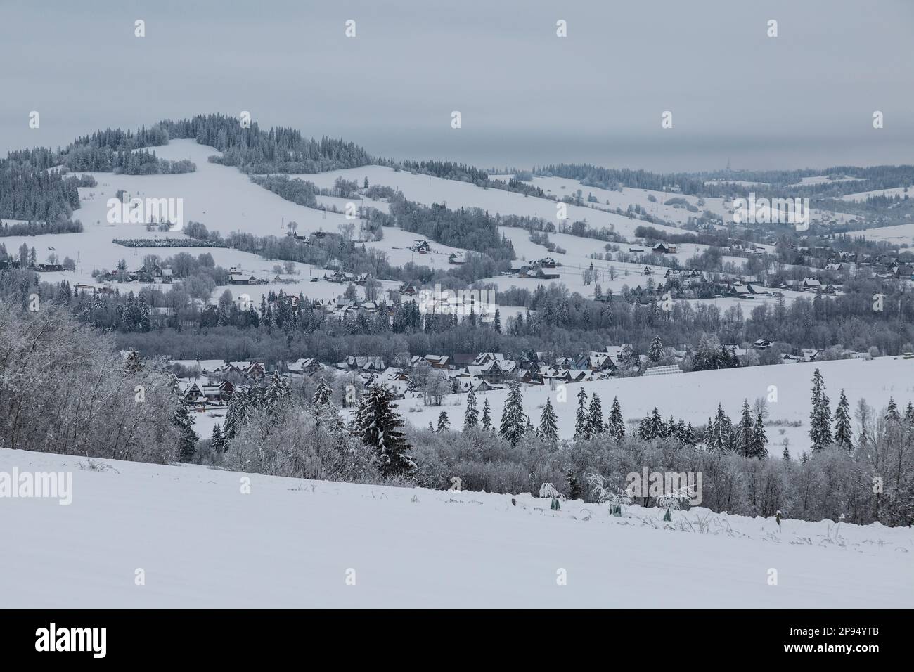 Europe, Poland, Lesser Poland, winter in Podhale Stock Photo - Alamy