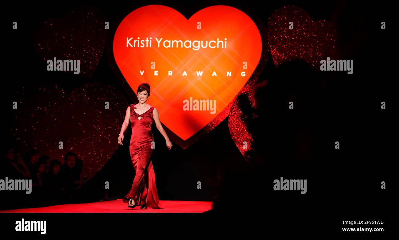 Kristi Yamaguchi models a Vera Wang design from The Heart Truth Red ...