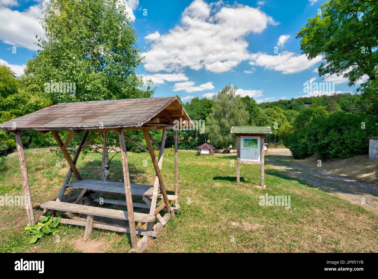 Billmuthausen, memorial, deserted village, village view, Bad Colberg ...