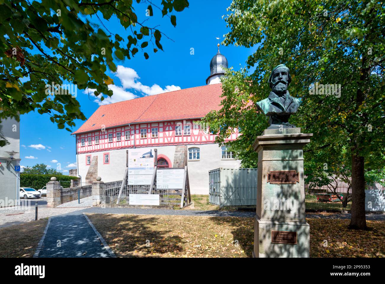 Eisfeld Castle, protected monument, renovation, house facade, historic ...