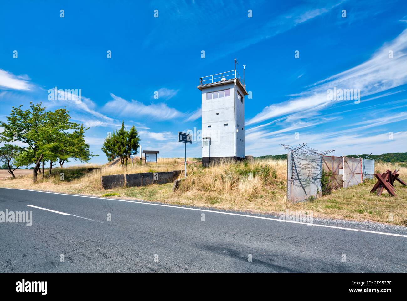 Border tower, guide bunker museum, former border, GDR, architecture ...