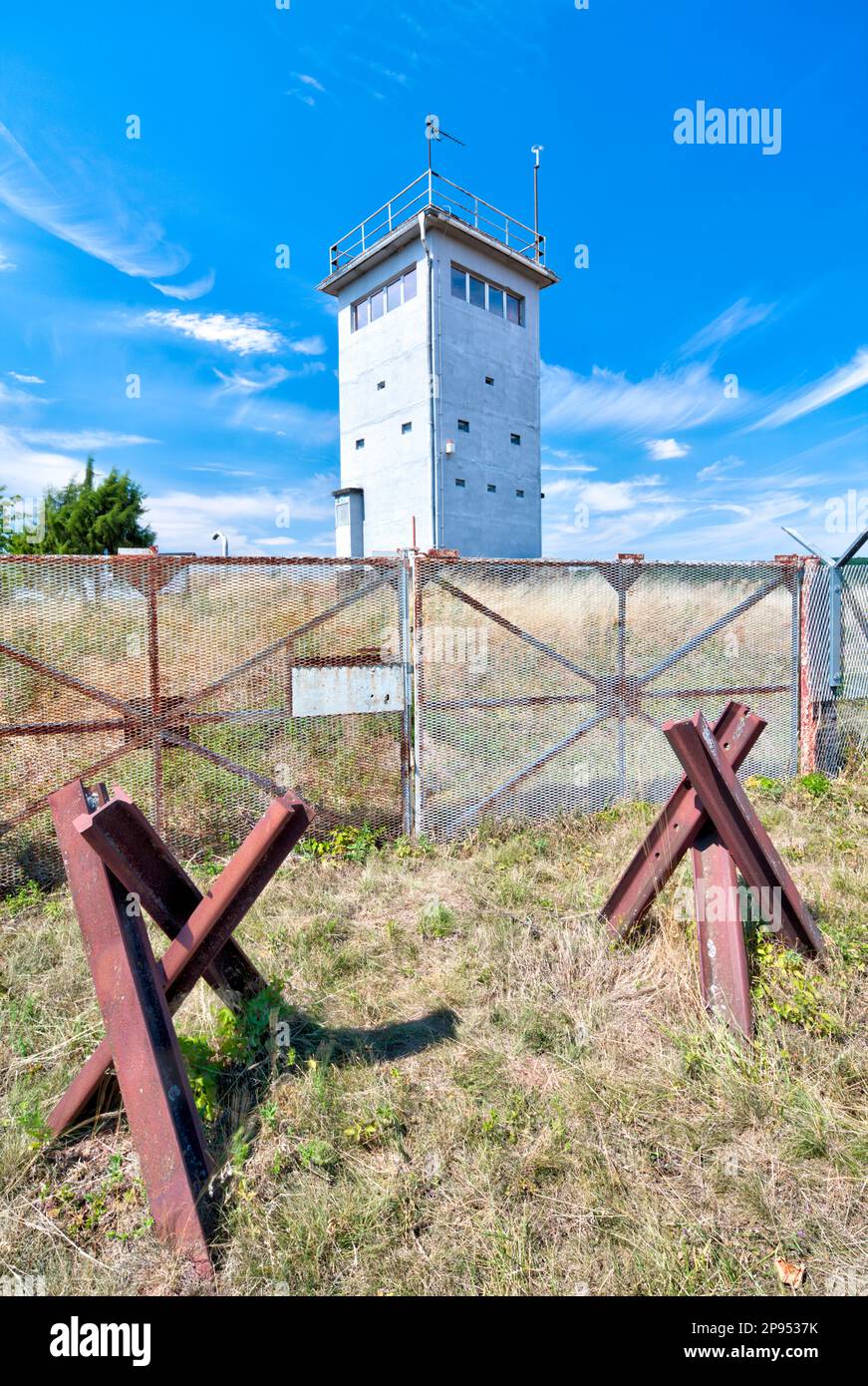 Border tower, guide bunker museum, former border, GDR, architecture ...