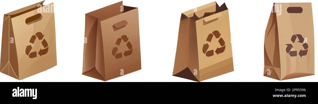 set vector illustration of reduce waste concept isolate white ...