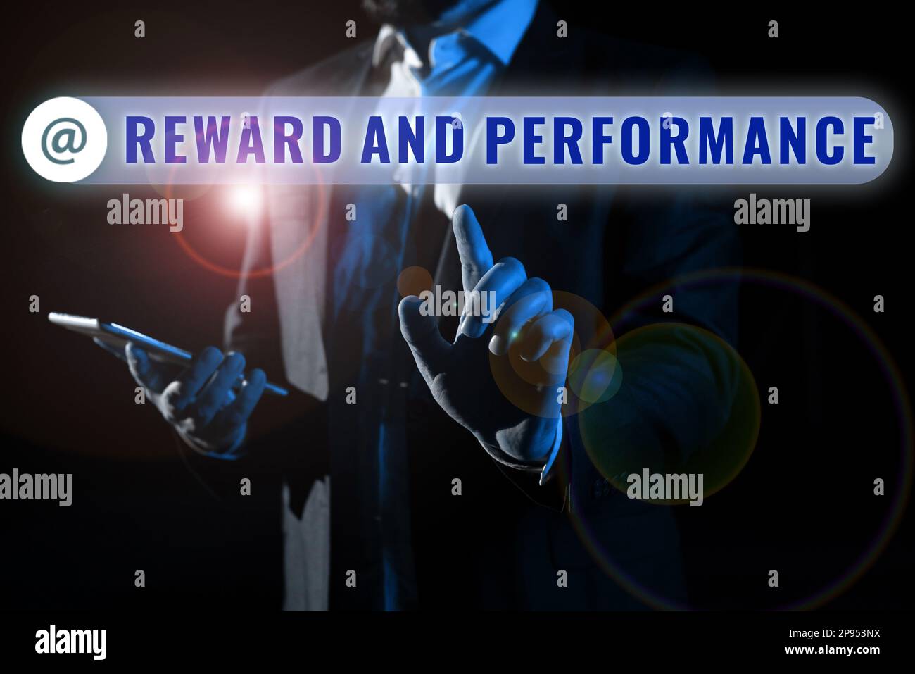 Text caption presenting Reward And Performance. Business approach Given ...