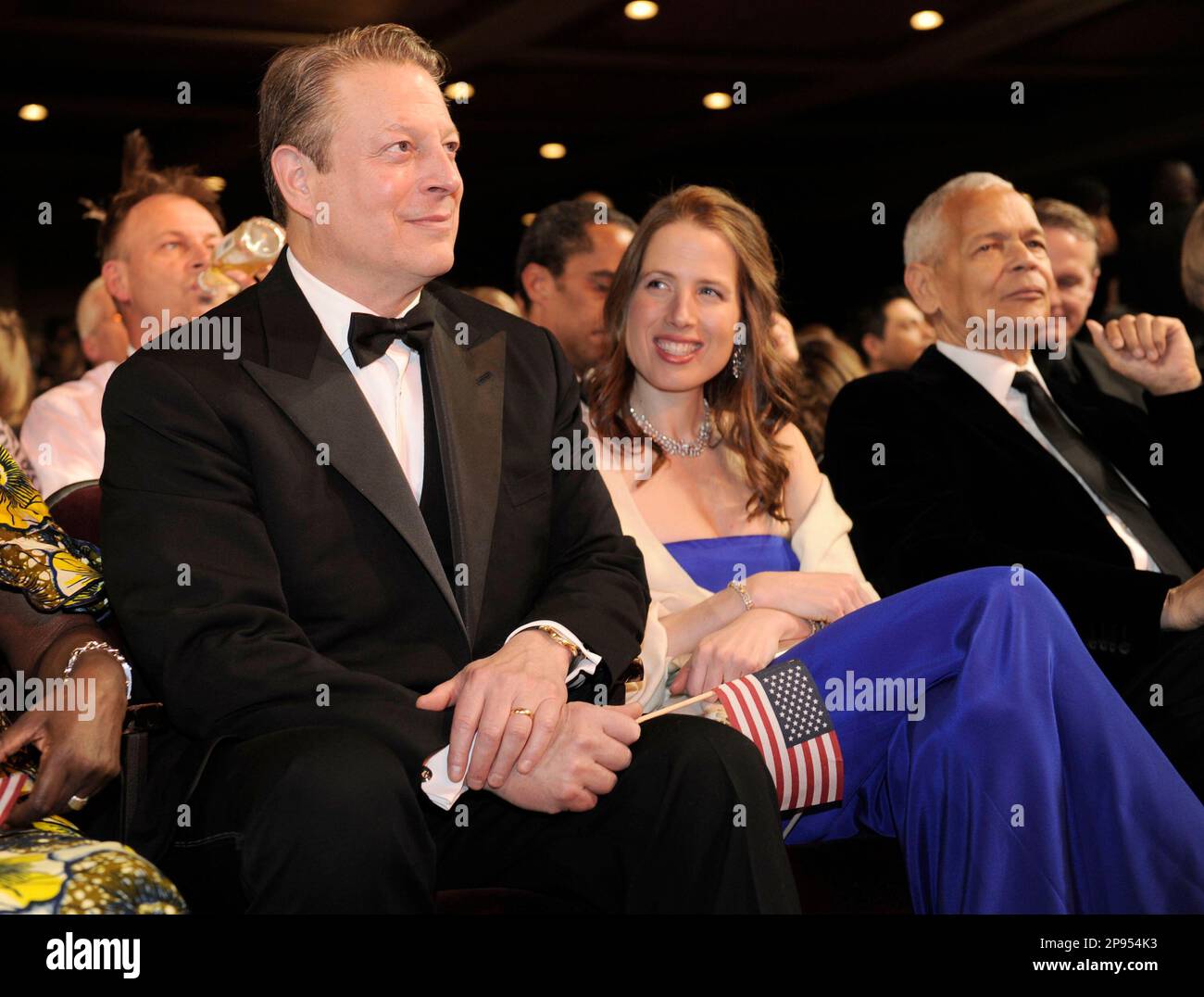 Former Vice President Al Gore, left, and daughter Kristin Gore are seen ...