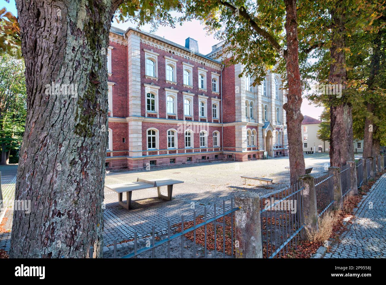 Staalich Prussian Henneberg High School, alumnate, school, house facade ...