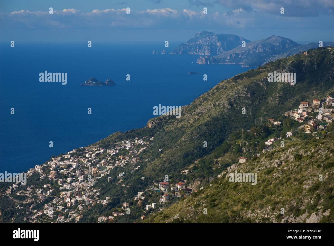 Views from Castello Lauritano, San Lazzaro looking southwest towards ...