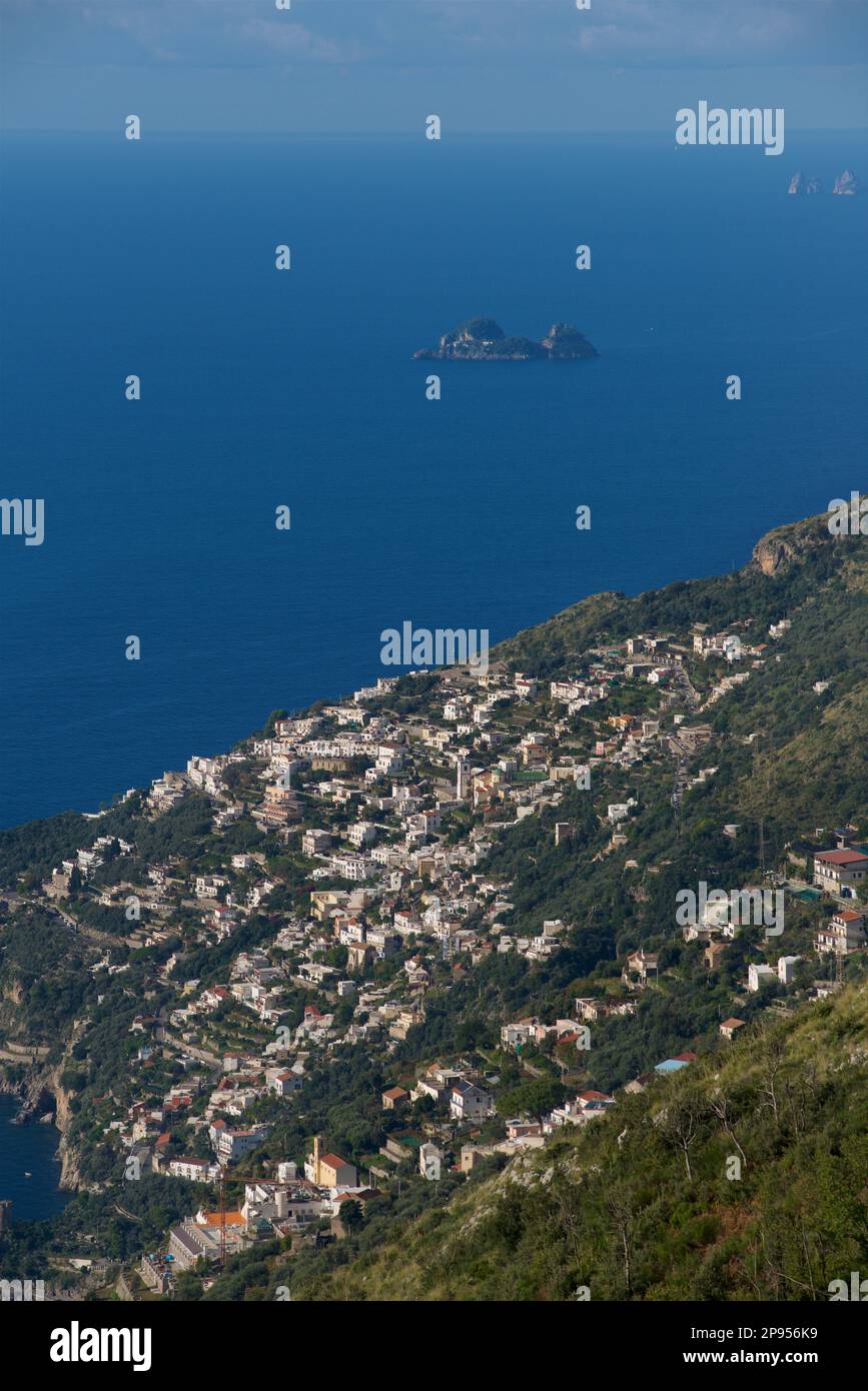 Views from Castello Lauritano, San Lazzaro looking southwest towards ...