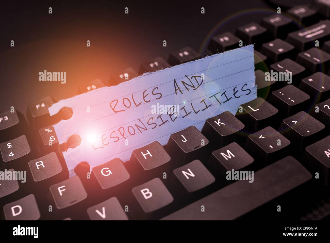 Text showing inspiration Roles And Responsibilities. Business approach ...