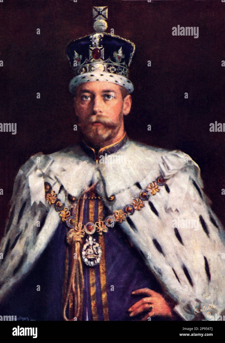 1910 , London , GREAT BRITAIN : The King GEORGE V of the United Kingdom ...