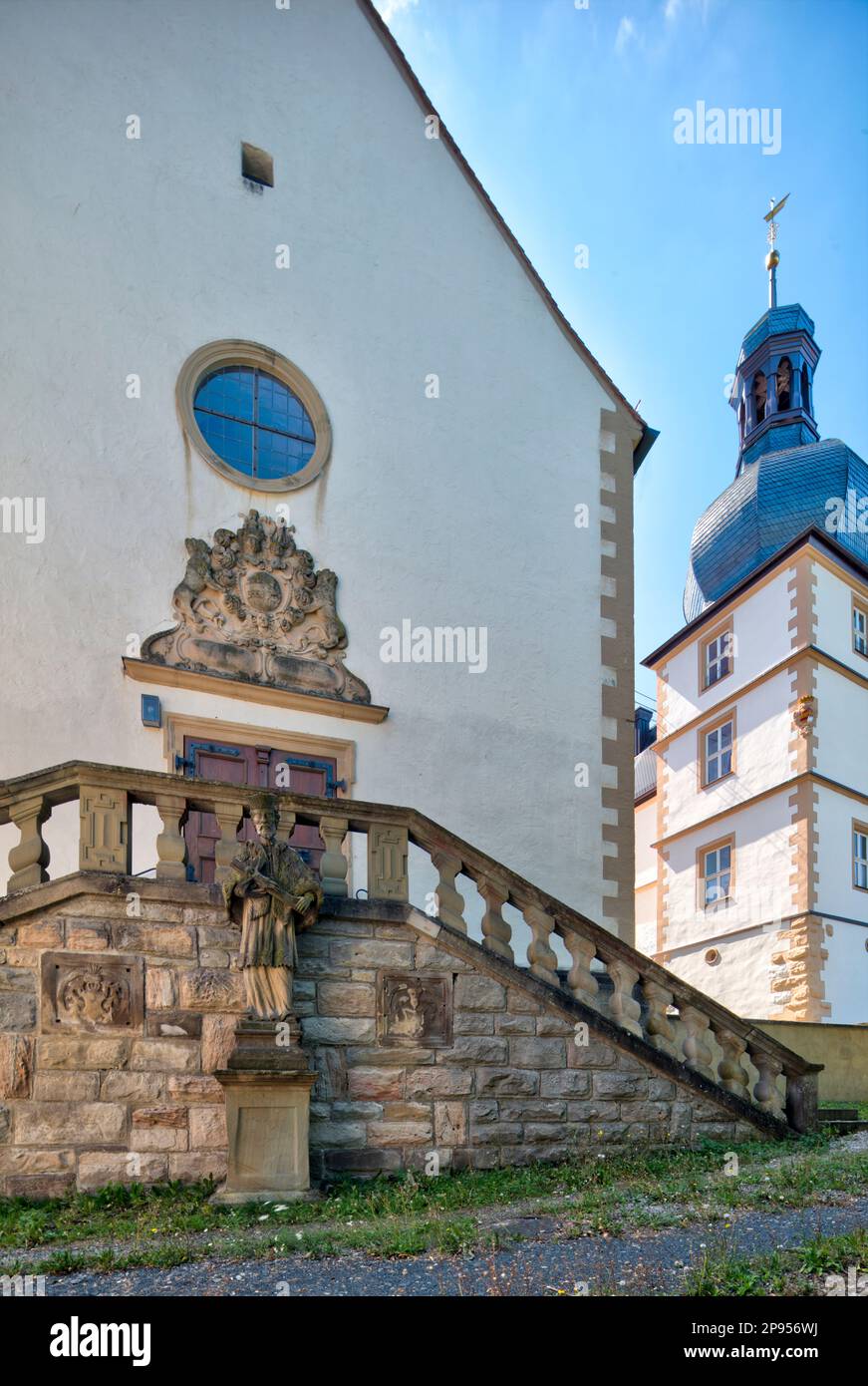 Parish Church of St. Wendelin, Sternberg Castle, Sternberg, Sulzdorf ...