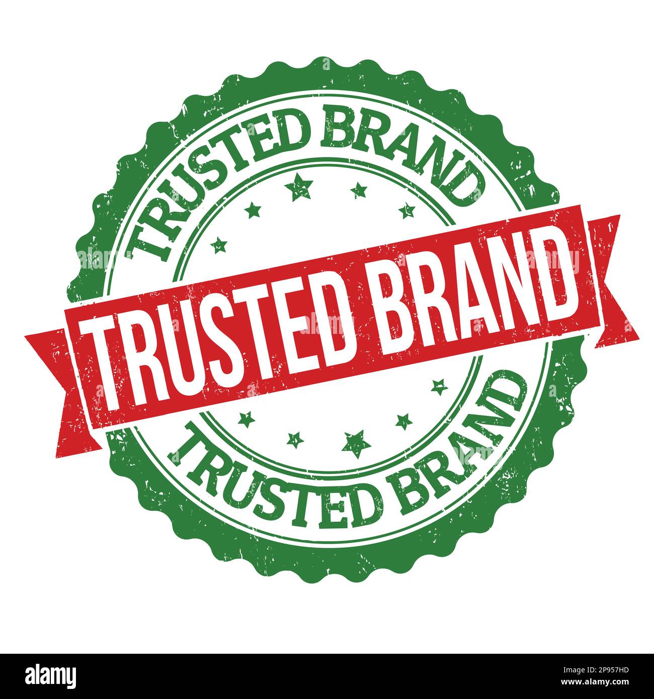 Trusted brand grunge rubber stamp on white background, vector ...