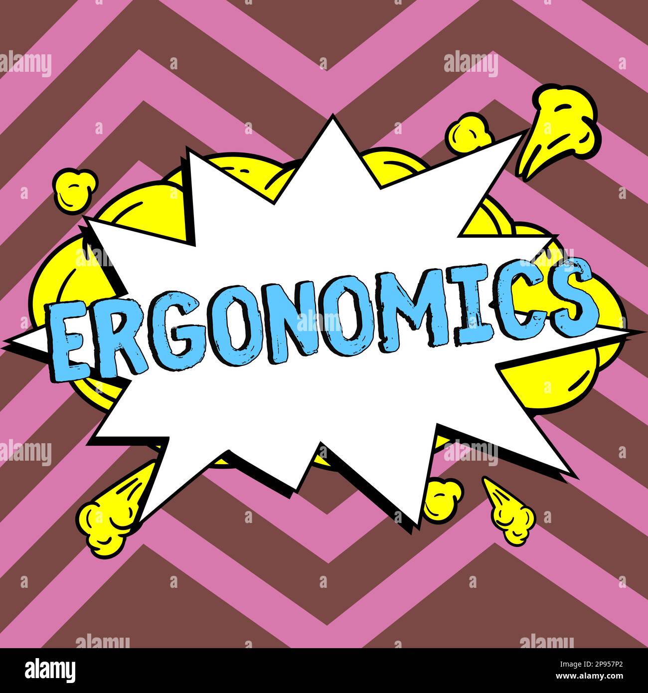 Text sign showing Ergonomics. Conceptual photo fitting or designing a ...