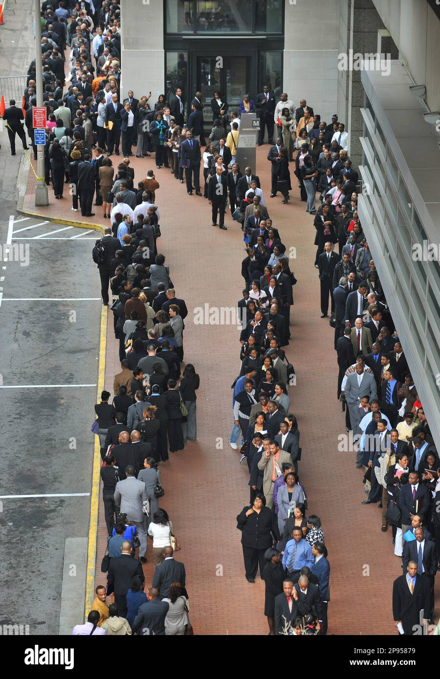 Thousands of people turned out Wednesday, Feb. 11, 2009 for a federal ...