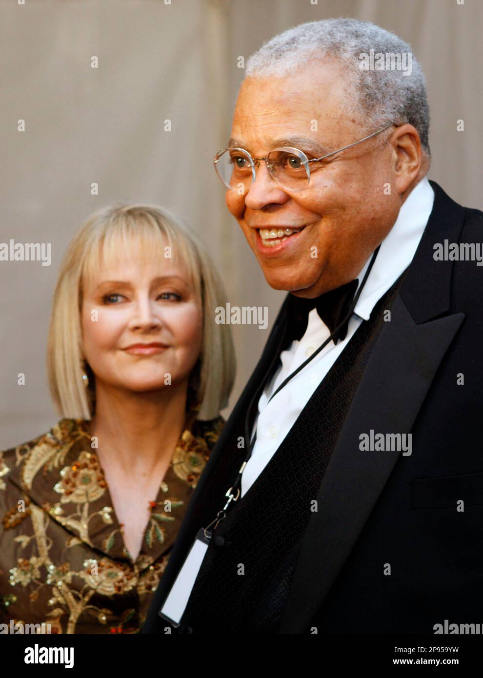 Cecilia Hart, left, and James Earl Jones, walk the red carpet at Ford's ...
