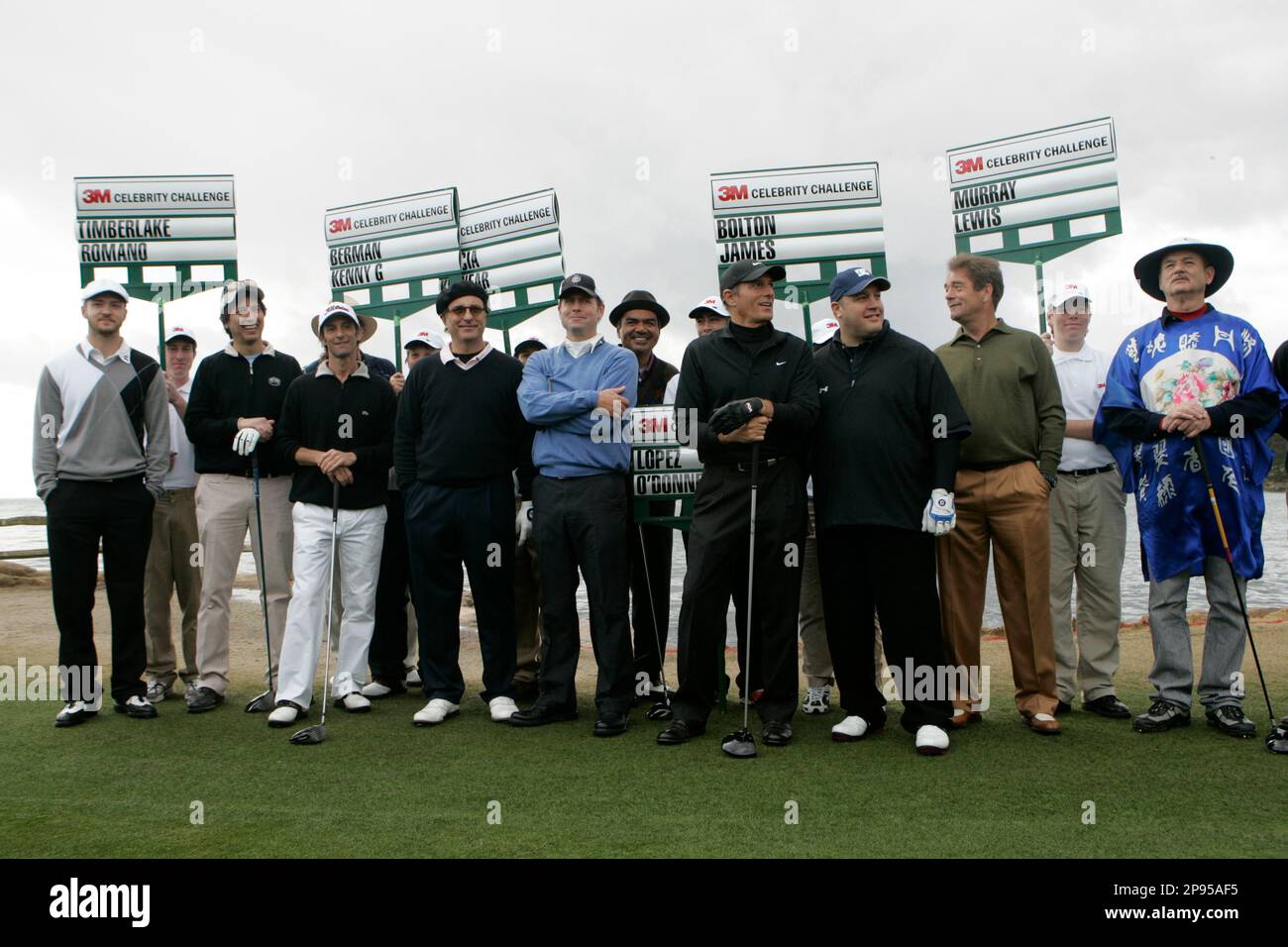 Celebrites pose for photos during the celebrity challenge event of the ...