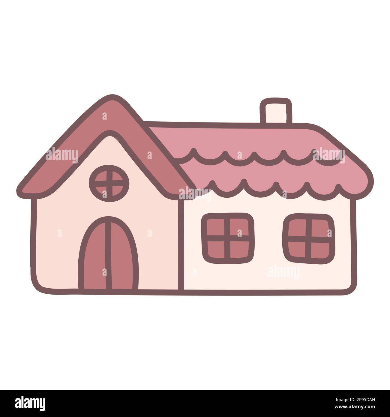 Pink House Clipart