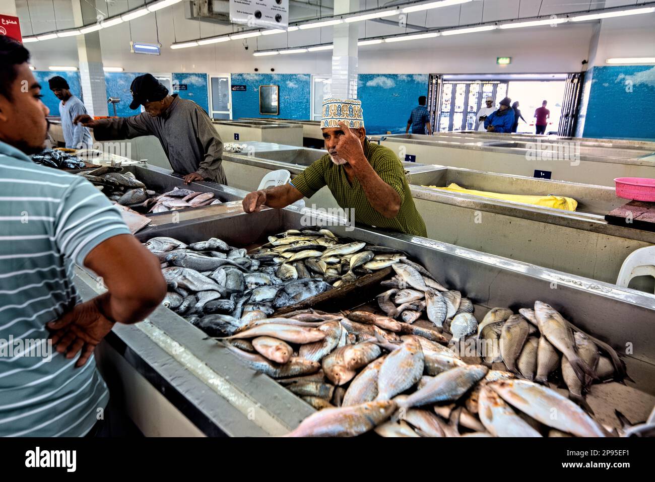 Scenes from the Fish Market, Mutrah Souq, Muscat, Oman Stock Photo - Alamy