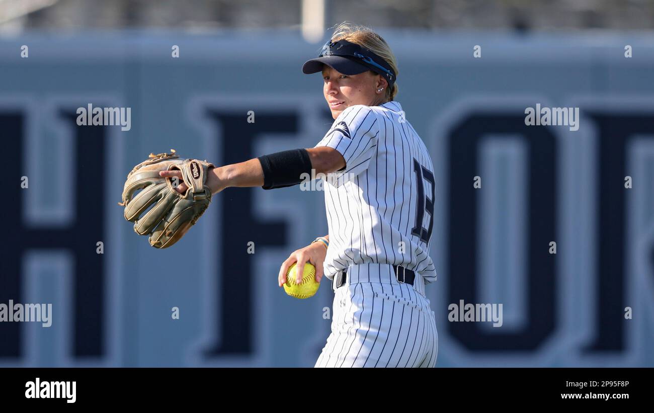 North Florida outfielder Regan Hermeling (13) in action during an NCAA ...