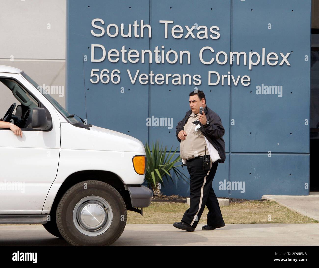 The South Texas Detention Center is seen in Pearsall, Texas, Tuesday ...