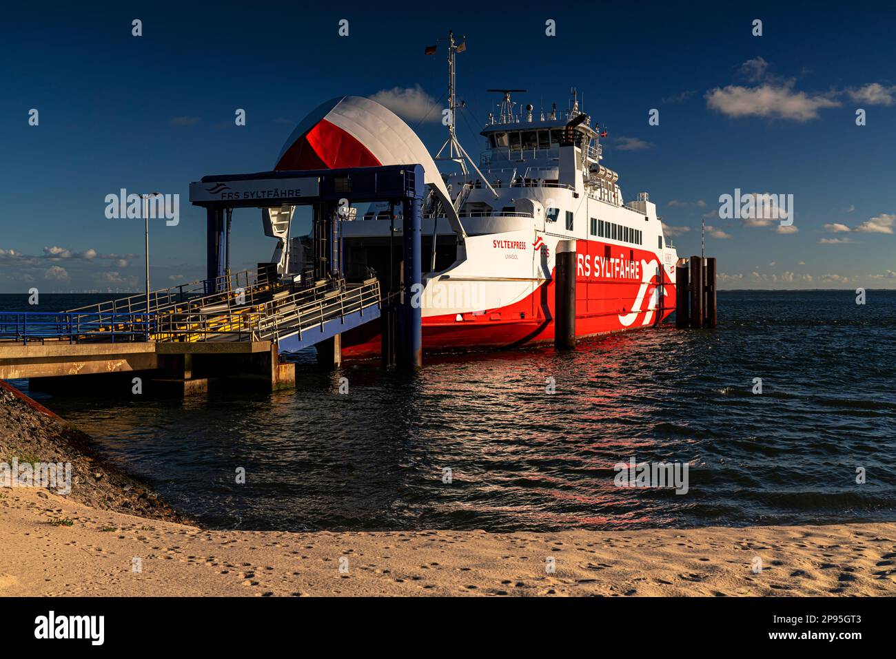 Sylt ferry, Lister harbor, Sylt island Stock Photo - Alamy