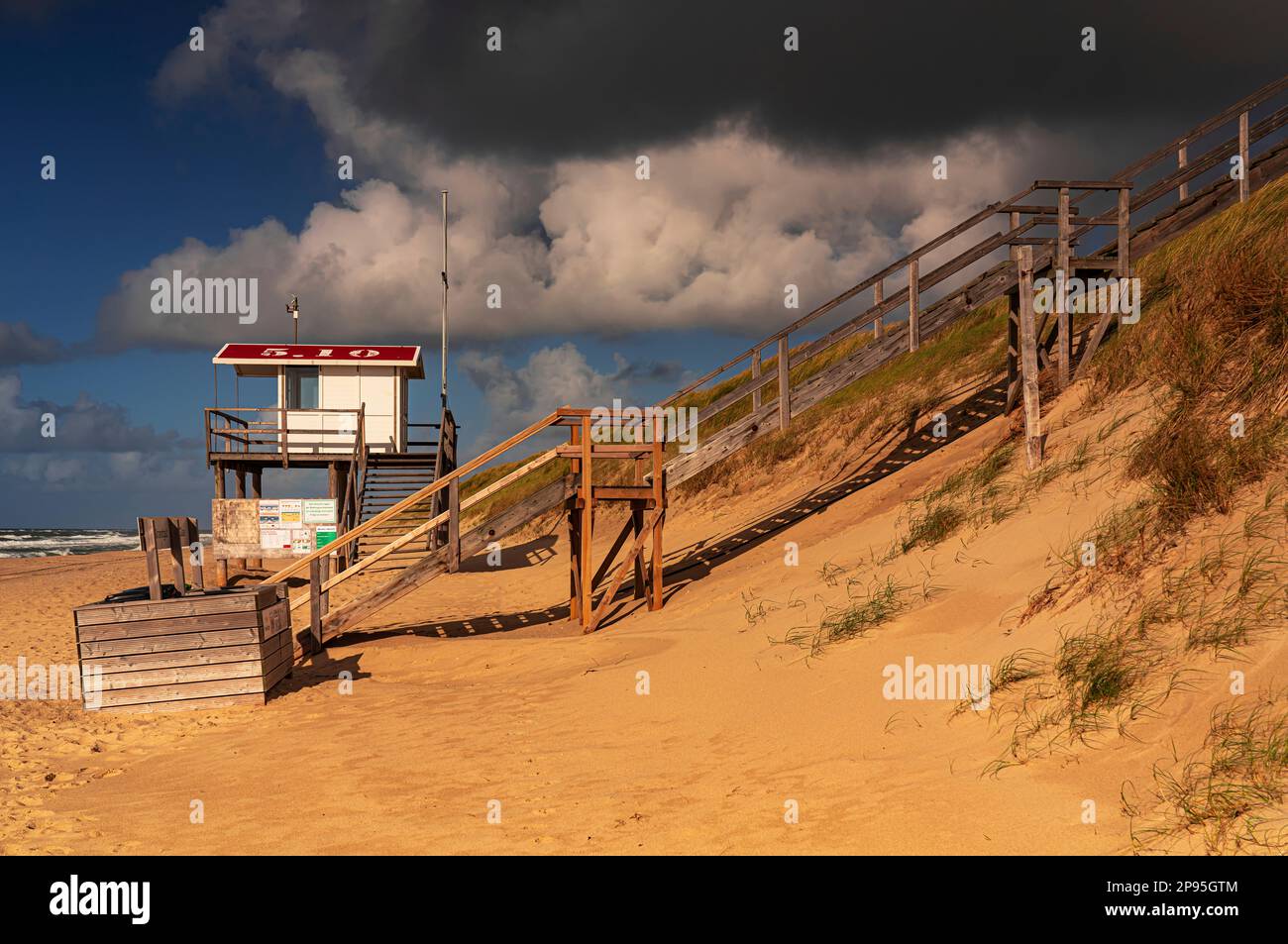 Rescue station on the beach of Rantum, island Sylt Stock Photo - Alamy