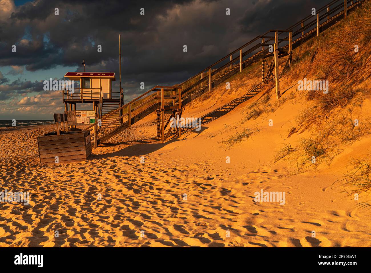 Rescue station on the beach of Rantum, island Sylt Stock Photo - Alamy