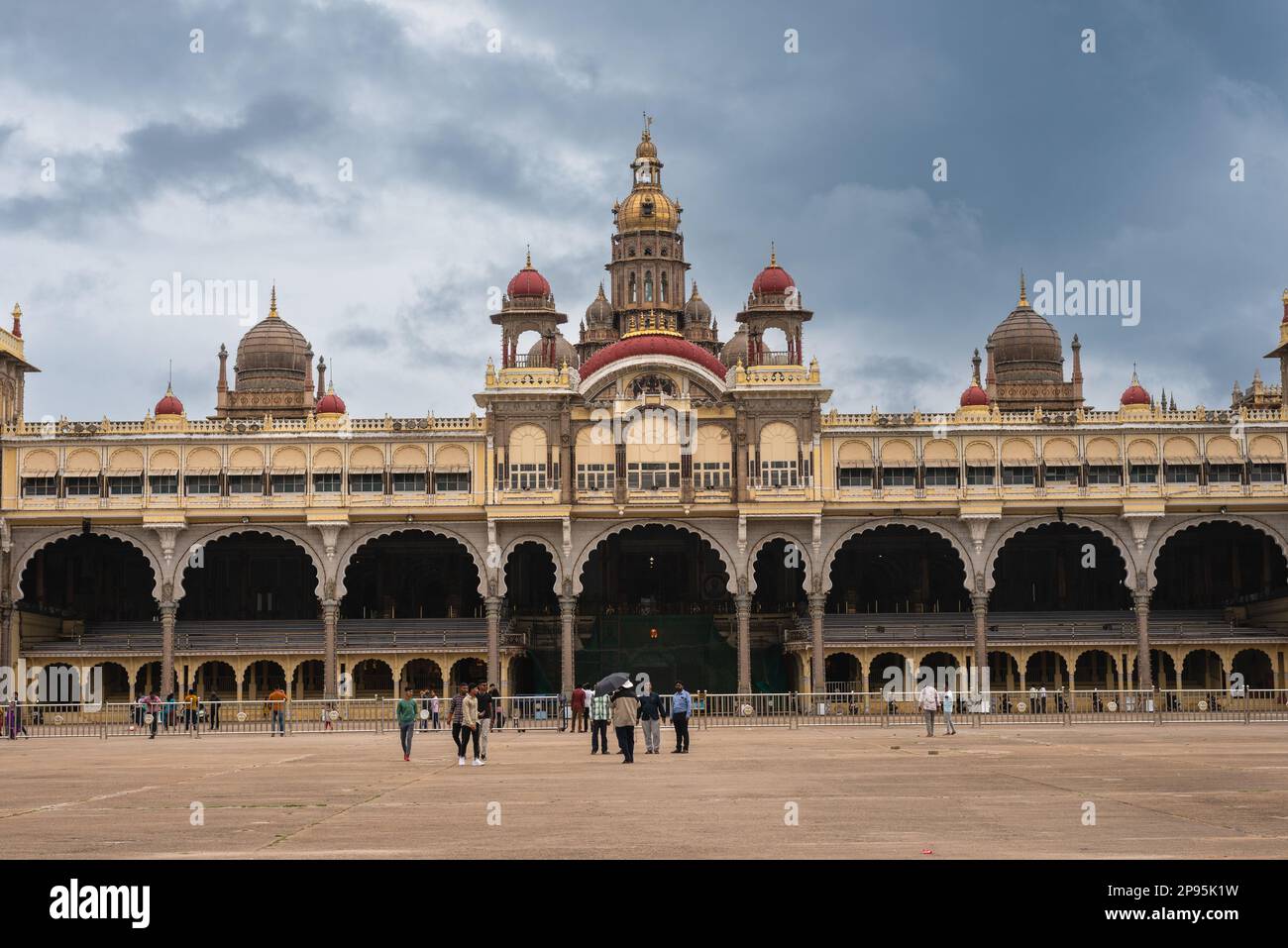 Mysore Palace Karnataka India September 1 2022 Tourists visiting the ...