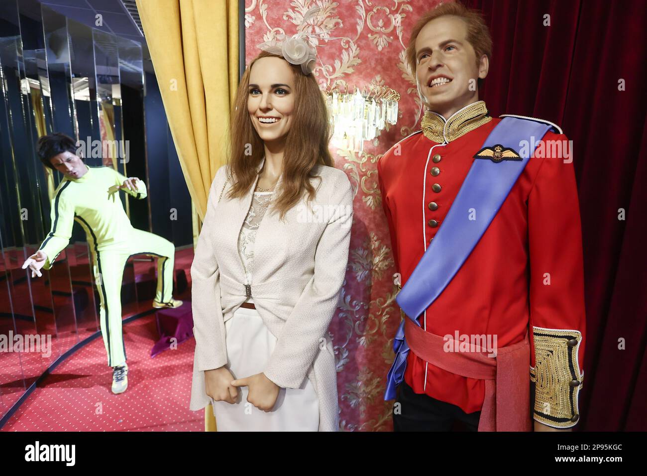 Krakow, Poland, 10.03.2023. Kate Middleton and Prince William wax ...