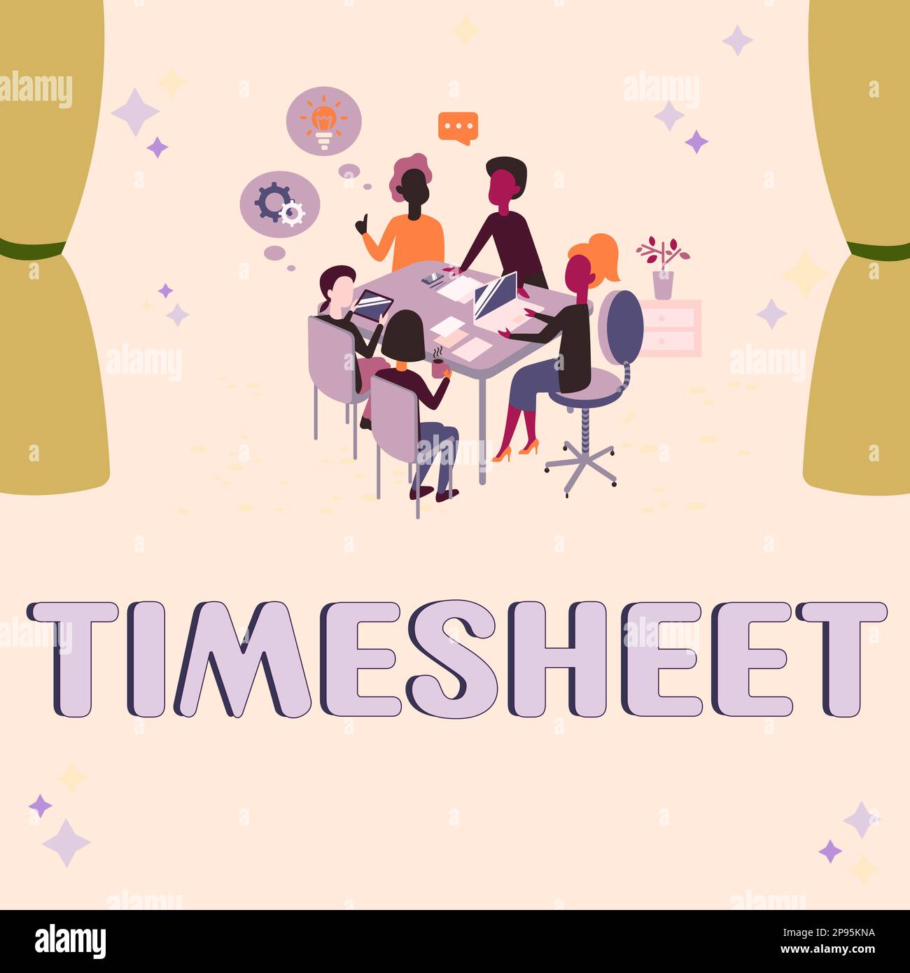 Hand writing sign Timesheet. Word for graphical representation of ...