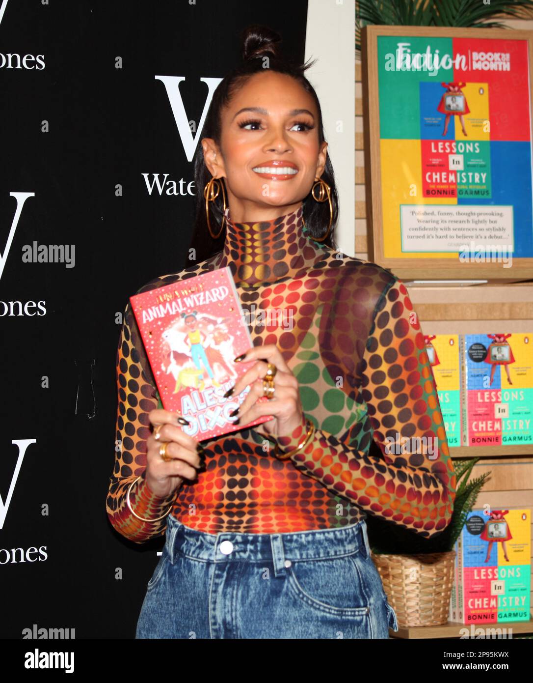 London, UK. Alesha Dixon signs copies of her children’s book Luna Wolf ...