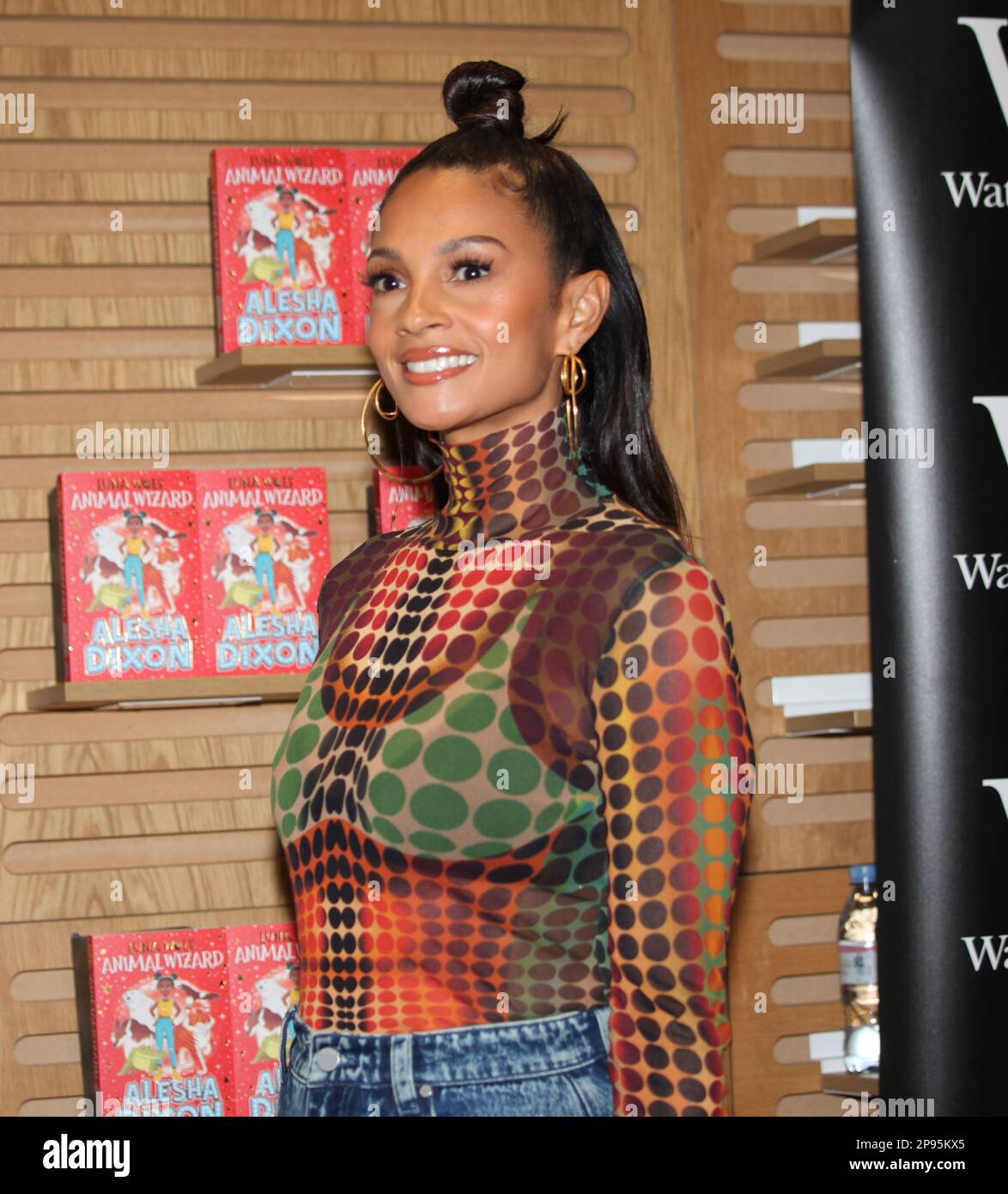 London, UK. Alesha Dixon signs copies of her children’s book Luna Wolf ...
