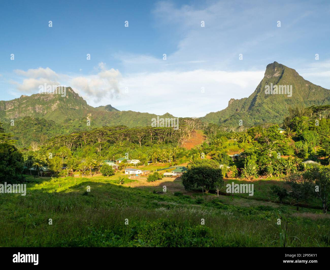 Tahiti island nature landscape, French Polynesia Stock Photo - Alamy