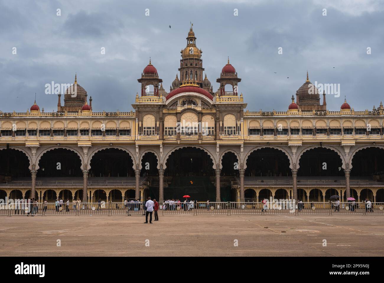 Mysore Palace Karnataka India September 1 2022 Tourists visiting the ...