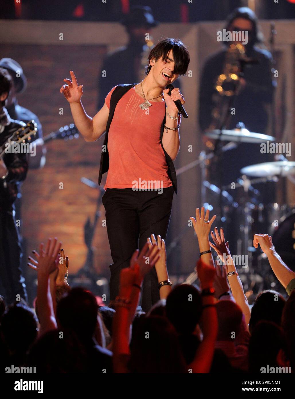 Joe Jonas, of the "The Jonas Brothers" performs at the 51st Annual ...