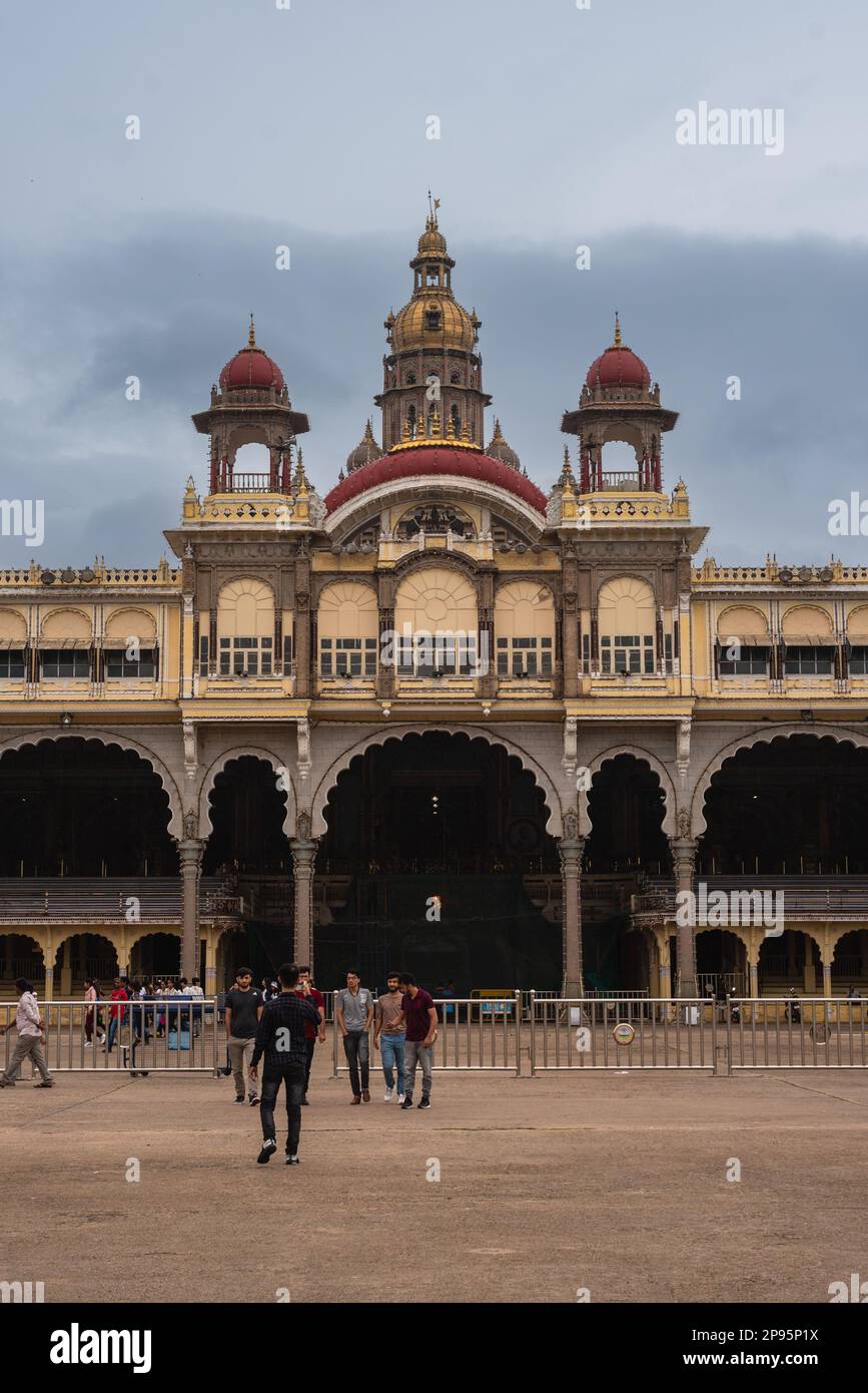 Mysore Palace Karnataka India September 1 2022 Tourists visiting the ...