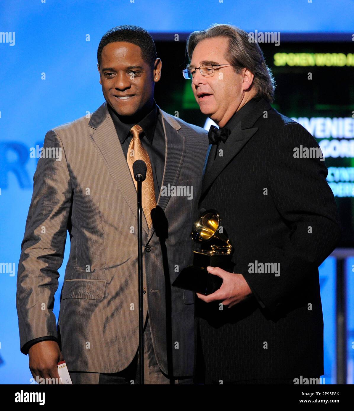 Blair Underwood, left, and Beau Bridges accept the award for best ...