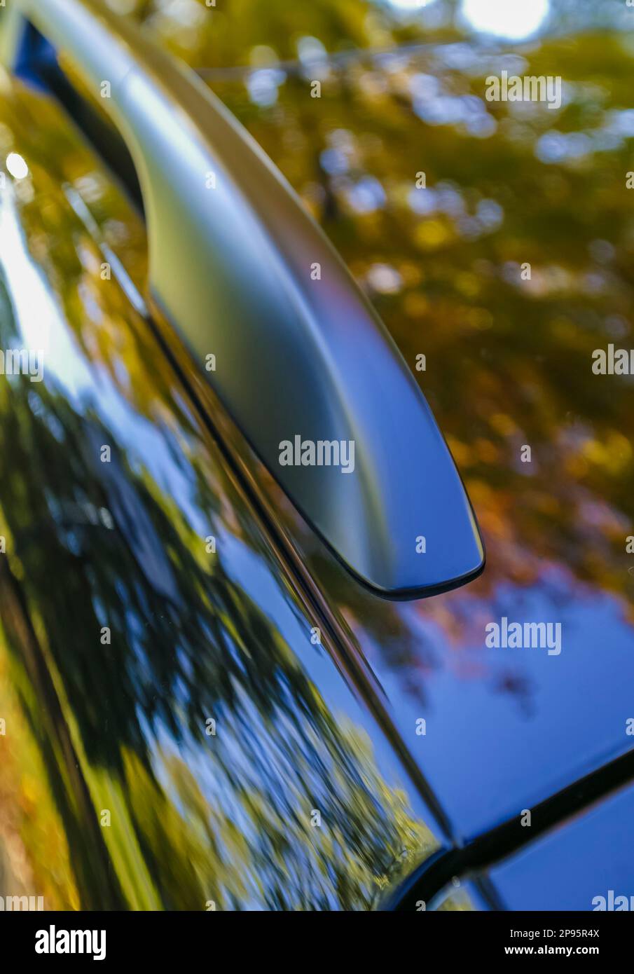 Abstract reflections on a new car Stock Photo - Alamy