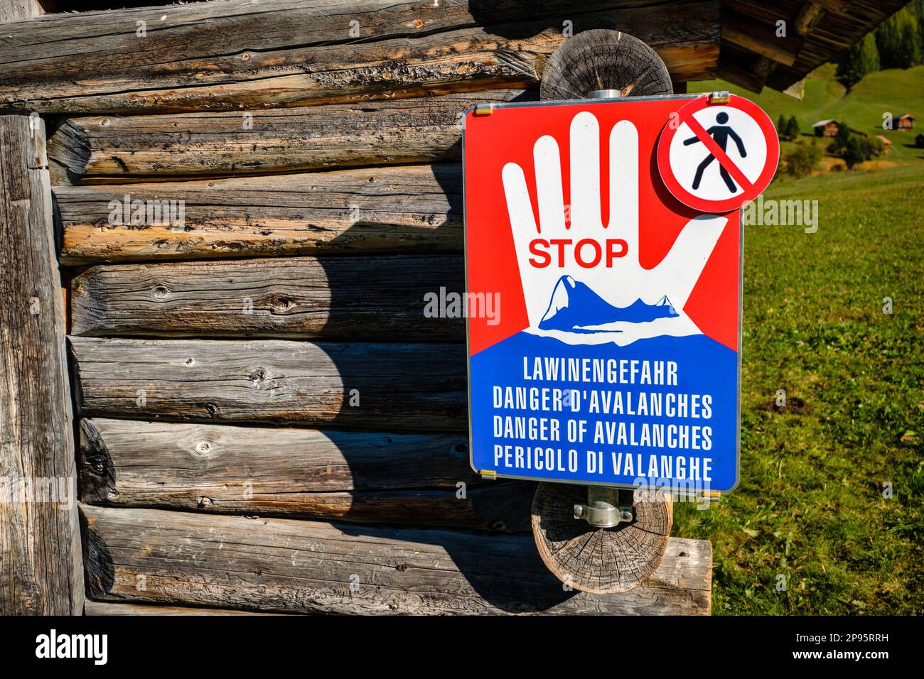 In the valley of Pfundser Tschey (Tyrol, Austria) there are avalanche ...