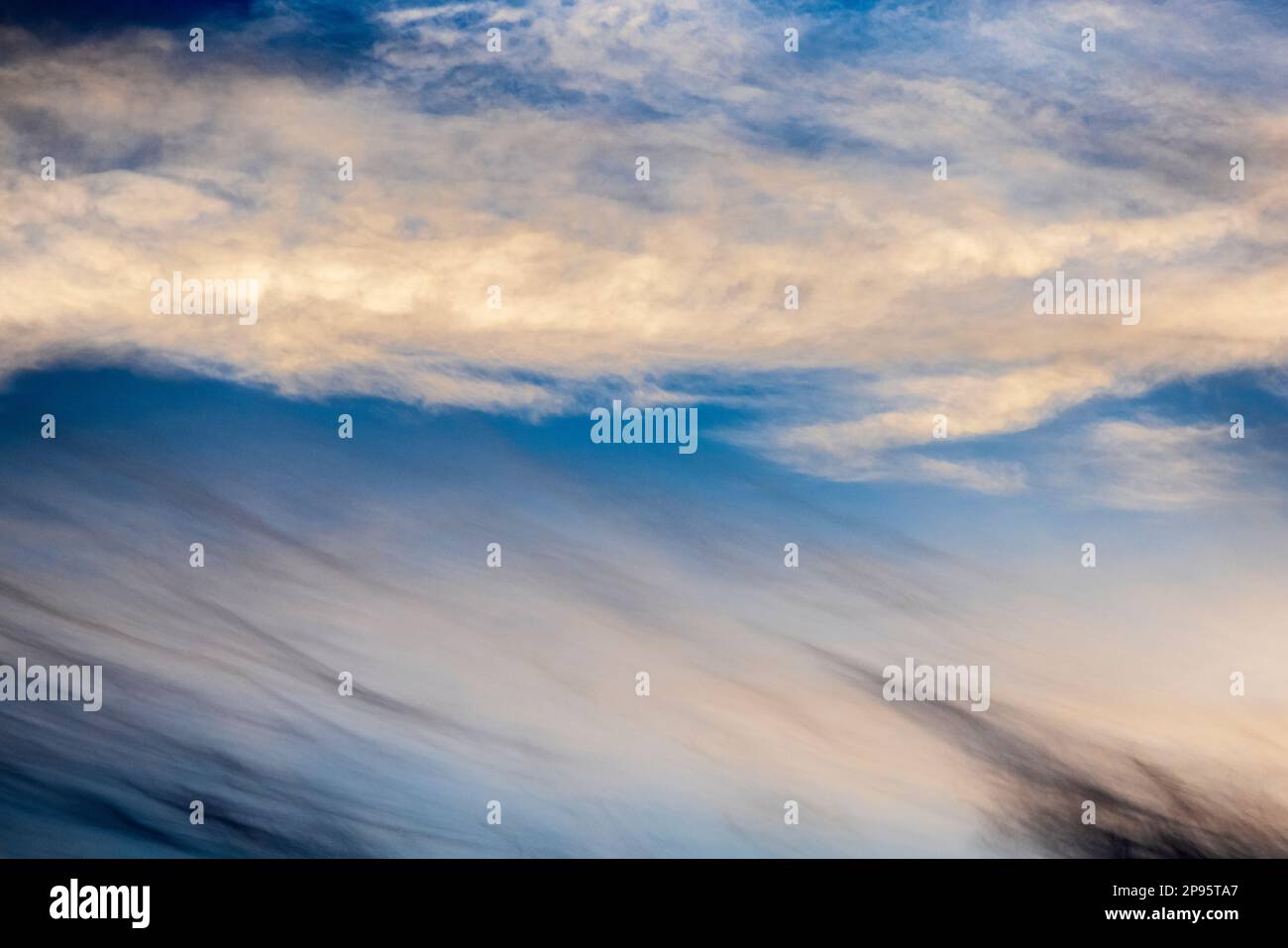 Cloud atmosphere, light clouds in front of dark cloud layers ...