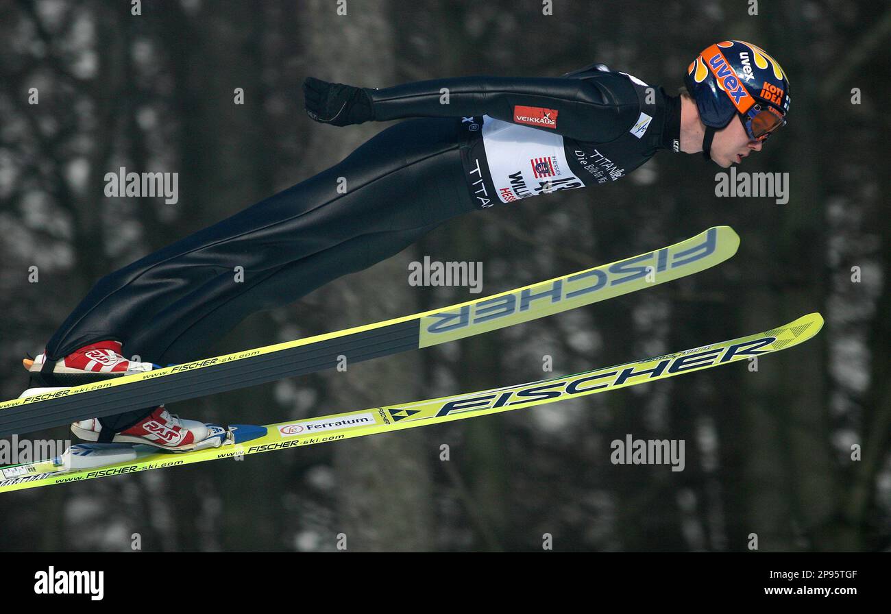 Harri Olli form Finland, during at the ski jumping FIS World Cup in ...
