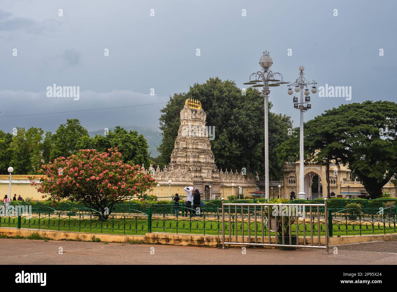 Mysore Palace Karnataka India September 1 2022 Tourists visiting the ...