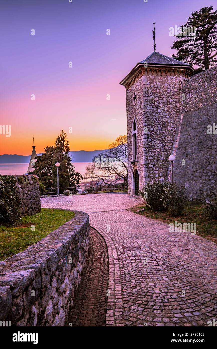 CROATIA : CASTLE TRSAT - RIJEKA Stock Photo - Alamy