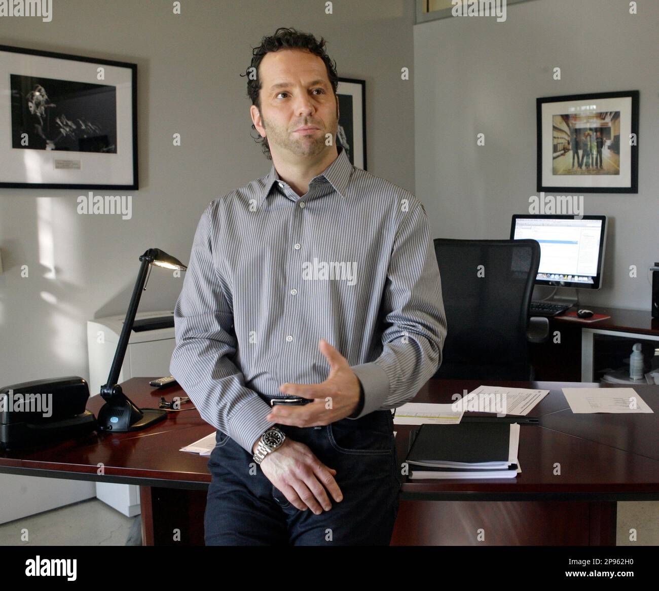 Live Nation CEO Michael Rapino is interviewed at his office in Beverly ...