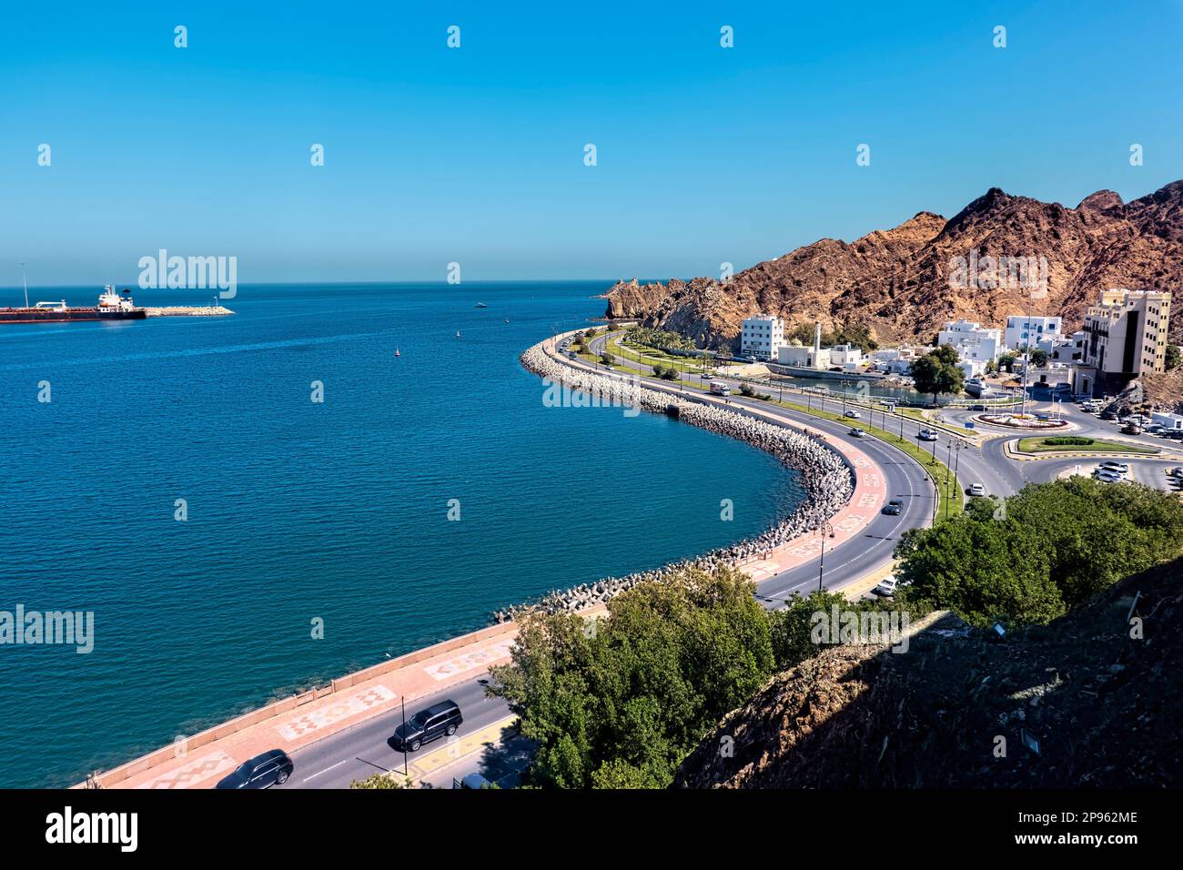 The Mutrah Corniche and Gulf of Oman, Muscat, Oman Stock Photo - Alamy