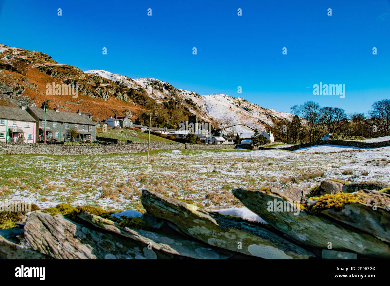Beautiful village of Chapel Stile, Lake District National Park, Cumbria ...